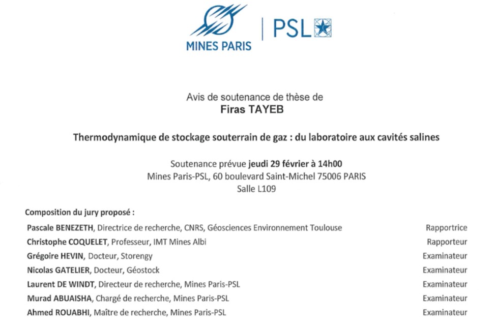Soutenance Firas Tayeb - Centre de Géosciences